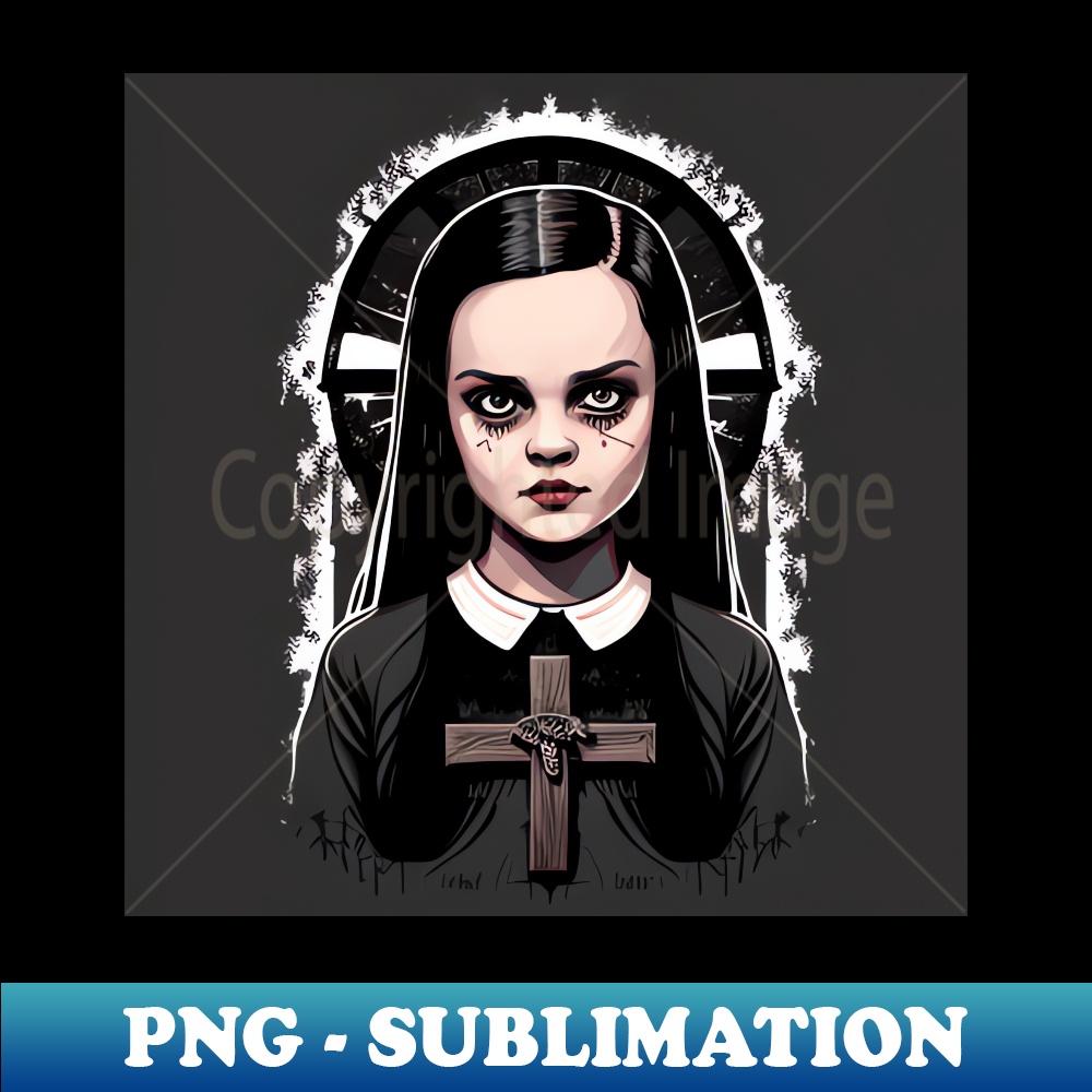 ADDAMS Family Wednesday-inspired design - Instant PNG Sublim - Inspire ...