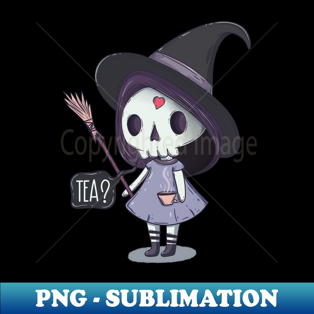 Tea Witch - PNG Transparent Sublimation Design - Boost Your - Inspire ...