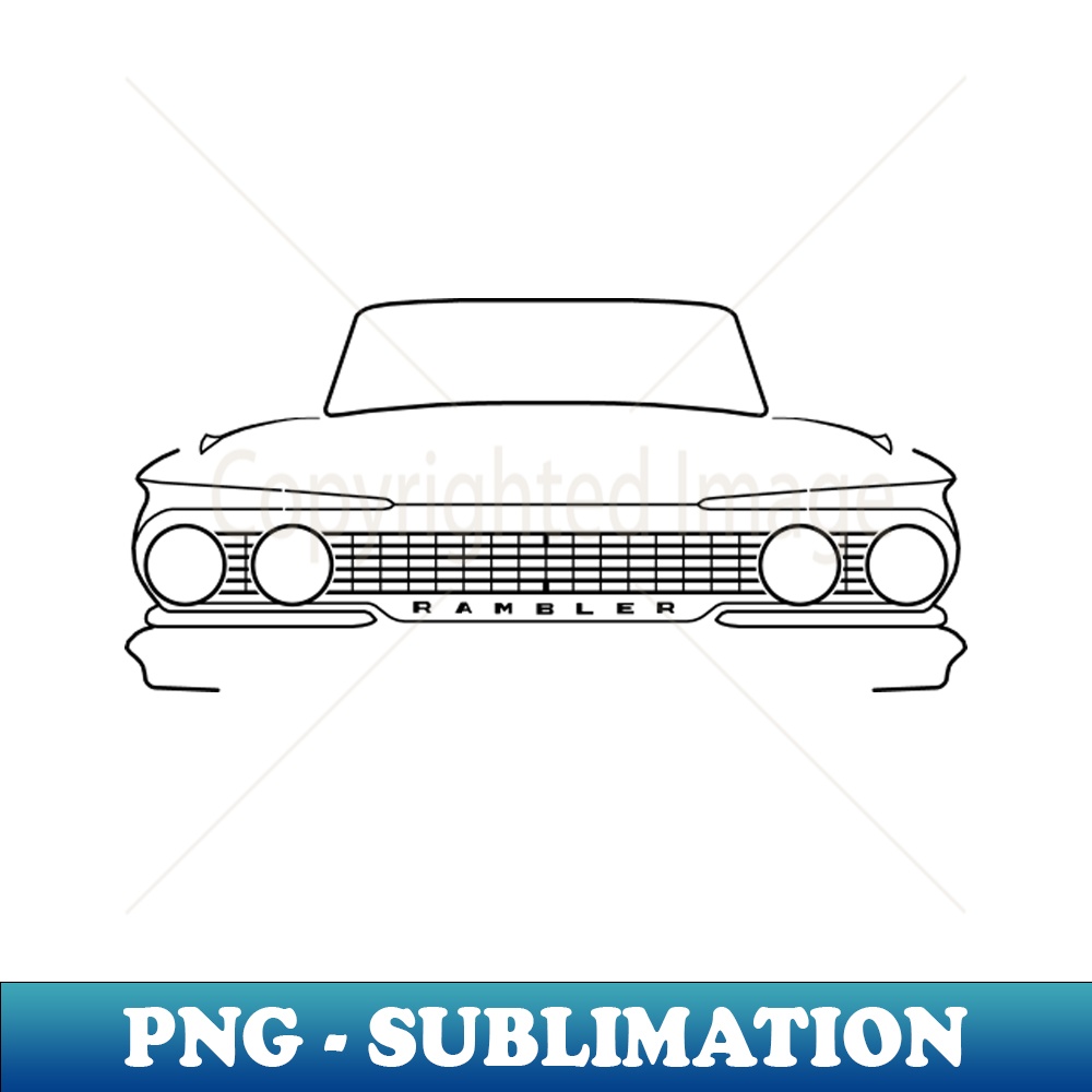 1961 AMC Rambler Classic car black outline - Elegant Sublima - Inspire ...