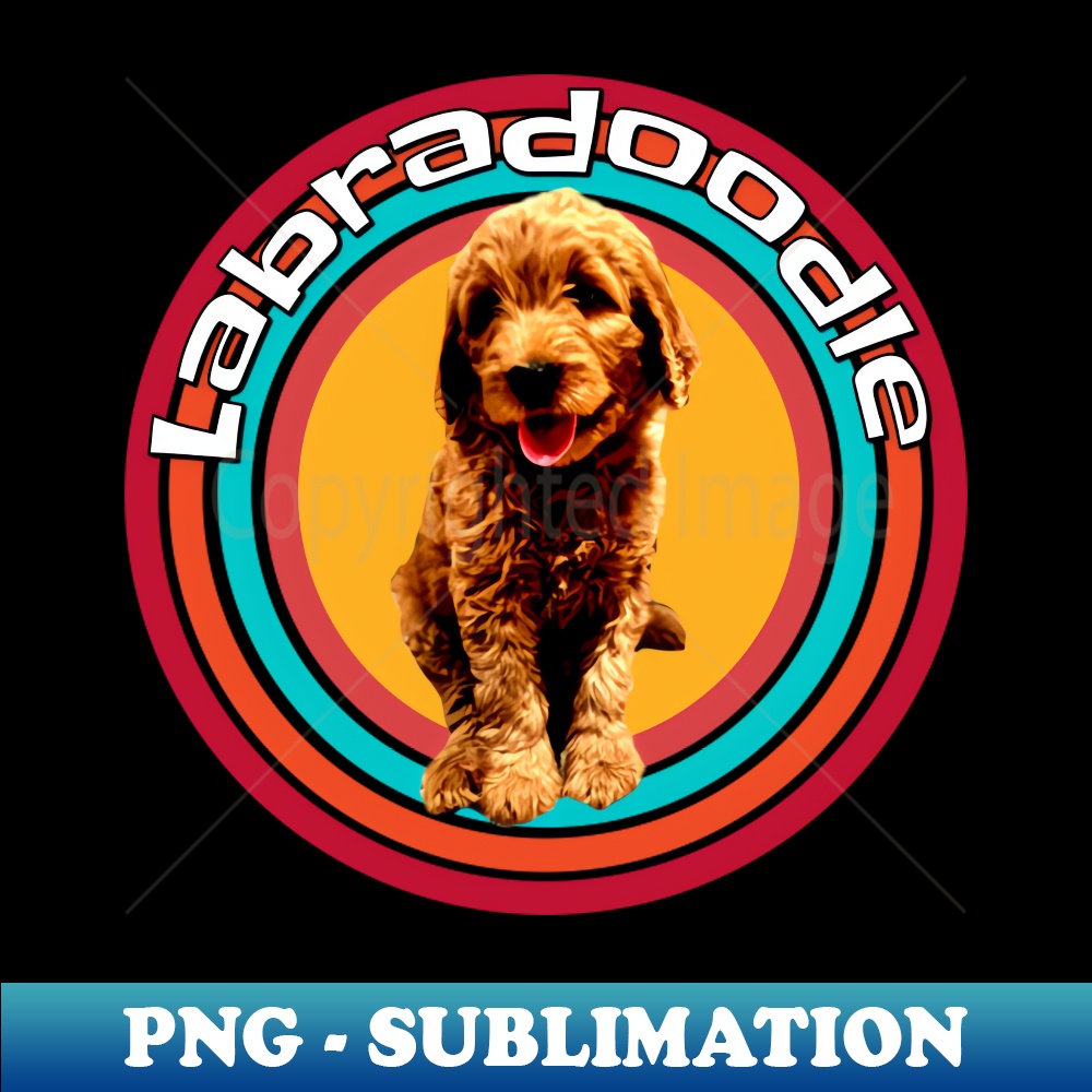 Labradoodle Puppy Dog Vintage Retro - Artistic Sublimation D | Inspire ...