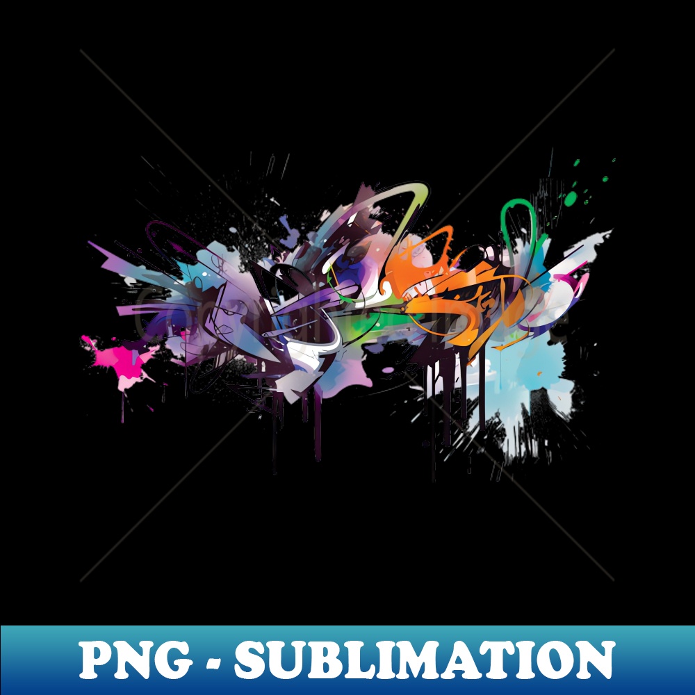 A colourful abstract graffiti tag with spray paint styling a | Inspire ...