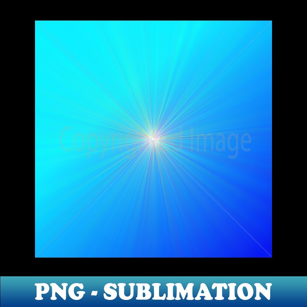 Radiating Blue Starlight Aura - PNG Transparent Digital Down | Inspire ...