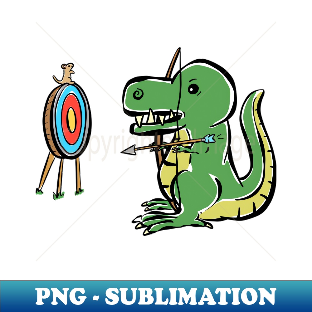 Tyrannosaurus Dinosaur Dino Archer Archery Cartoon Cute Char | Inspire ...