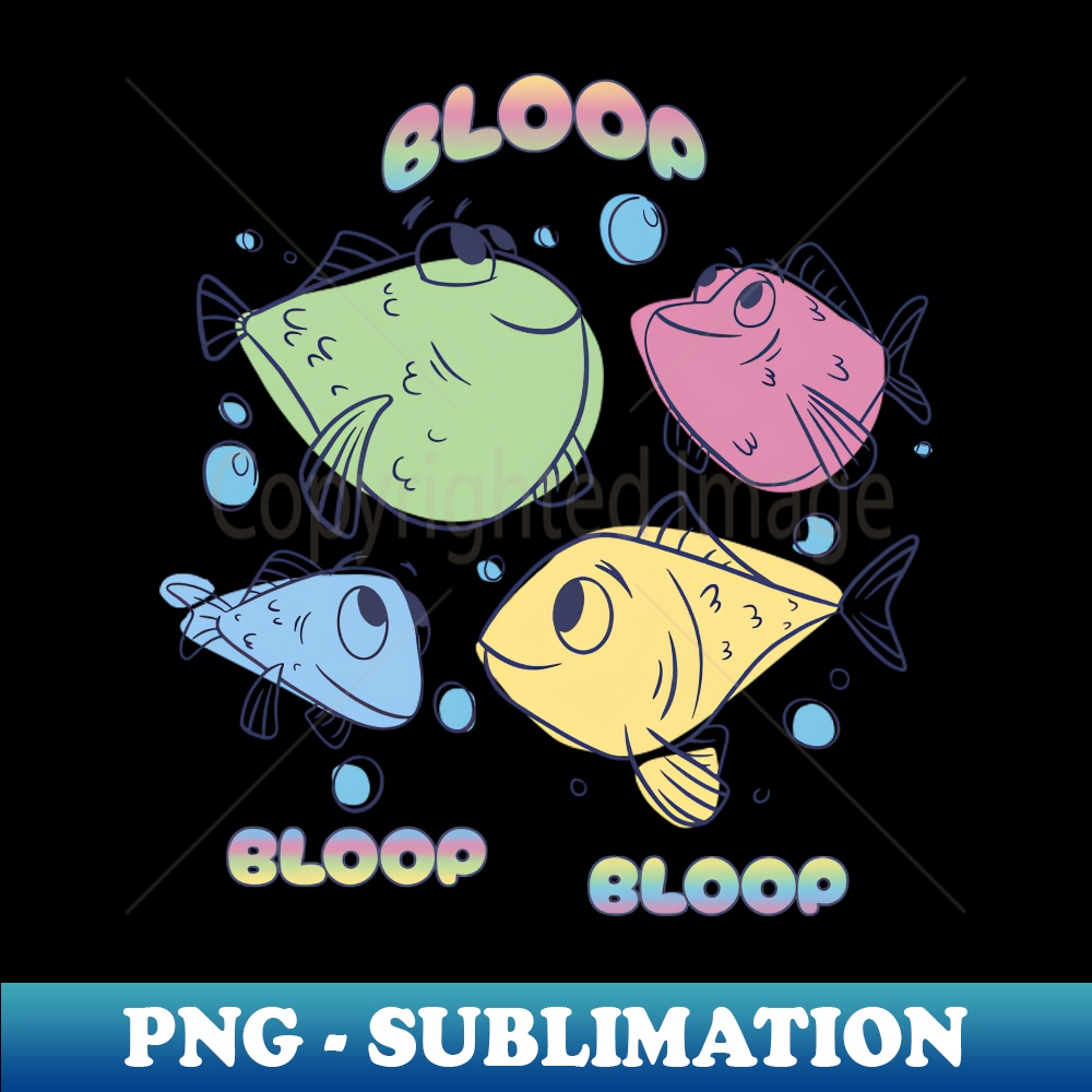 Multi-colored fish say Bloop Bloop Bloop - Professional Subl - Inspire ...