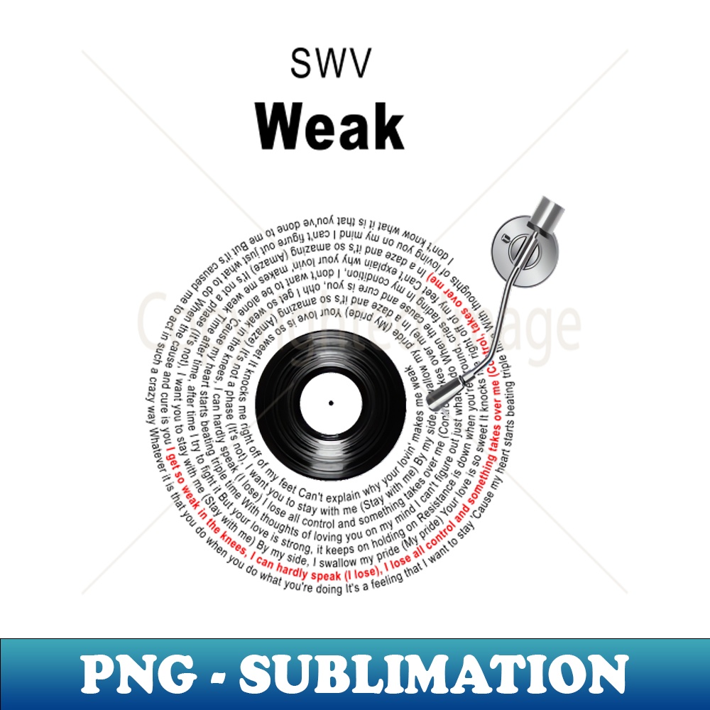 WEAK LYRICS ILLUSTRATIONS - Modern Sublimation PNG File - Pe - Inspire ...