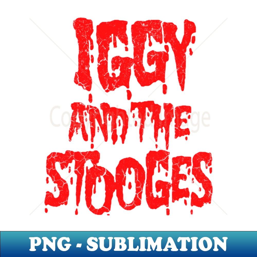 Typography Iggy Pop and The Stooges - PNG Transparent Sublim | Inspire ...