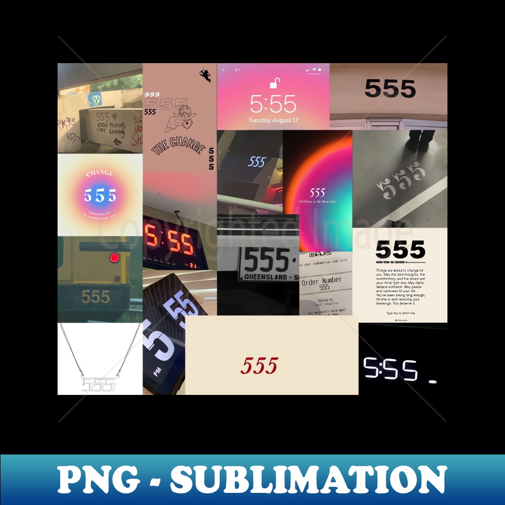 555 angel number aesthetic collage - Professional Sublimatio - Inspire ...