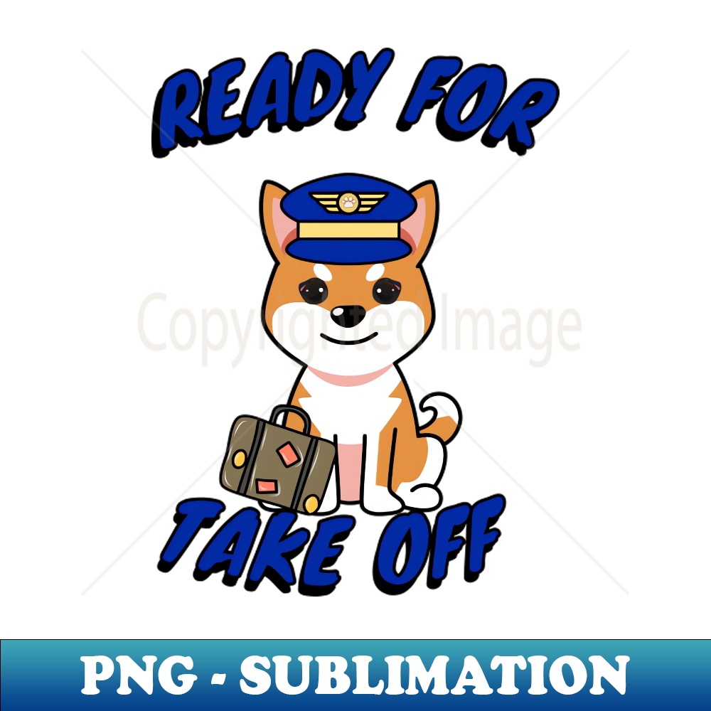 Cute Orange dog is a pilot - Decorative Sublimation PNG File | Inspire ...