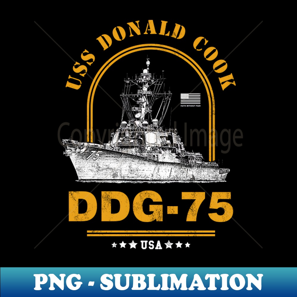 Cook Guided-Missile Destroyer - PNG Sublimation Digital Down | Inspire ...