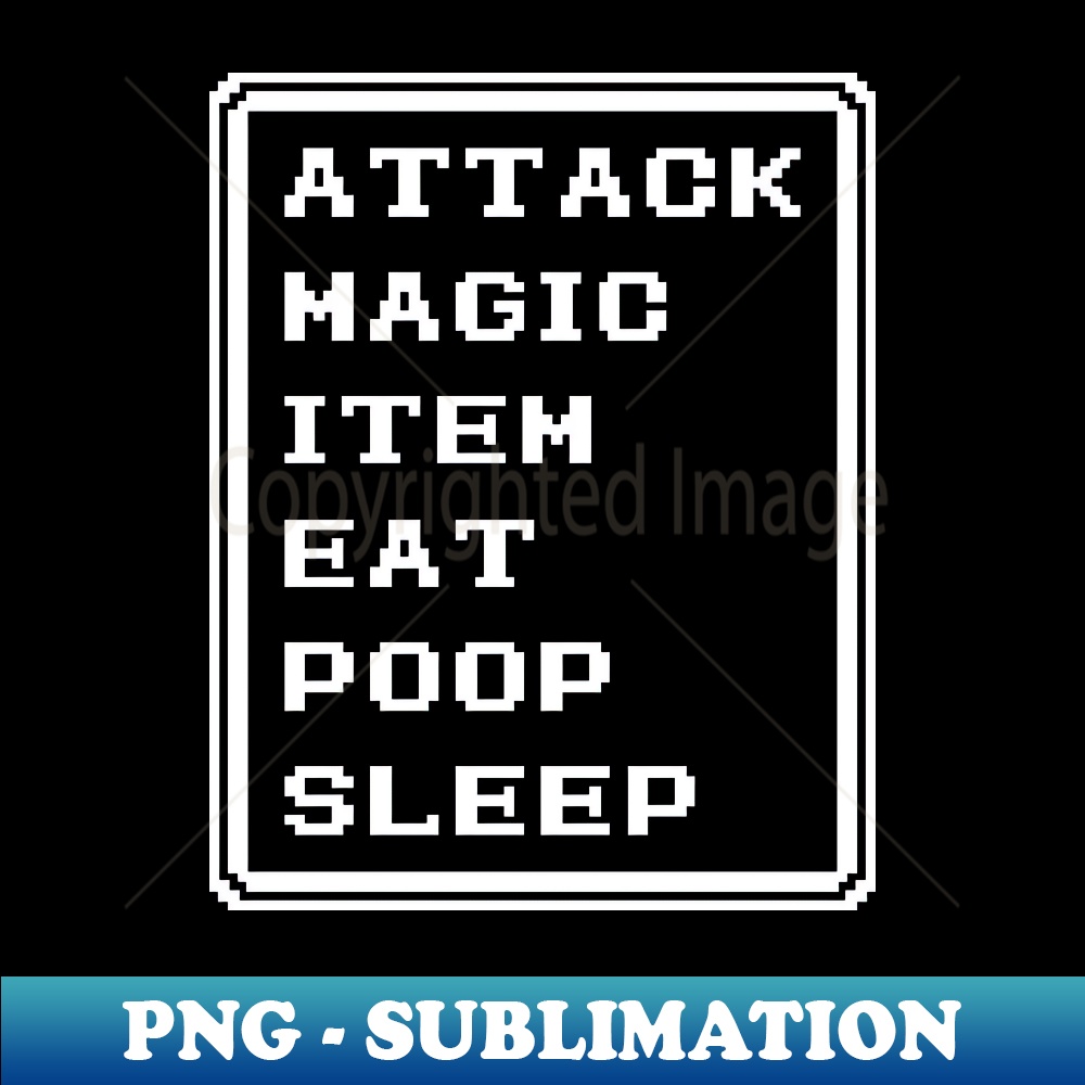 Final Fantasy Battle Menu Eat Poop Sleep Black Mage Version - Inspire ...