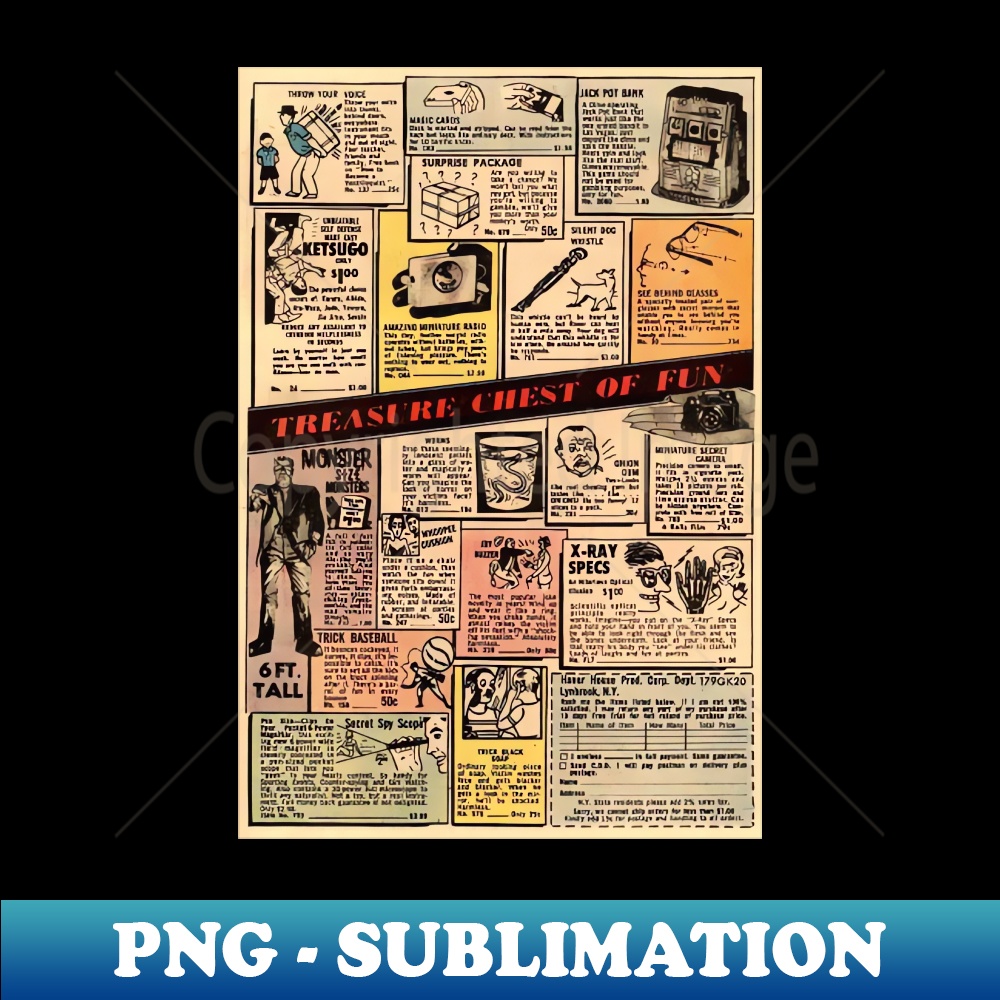 Old Comic Book Ads - Sublimation-Ready PNG File - Unleash Yo - Inspire ...