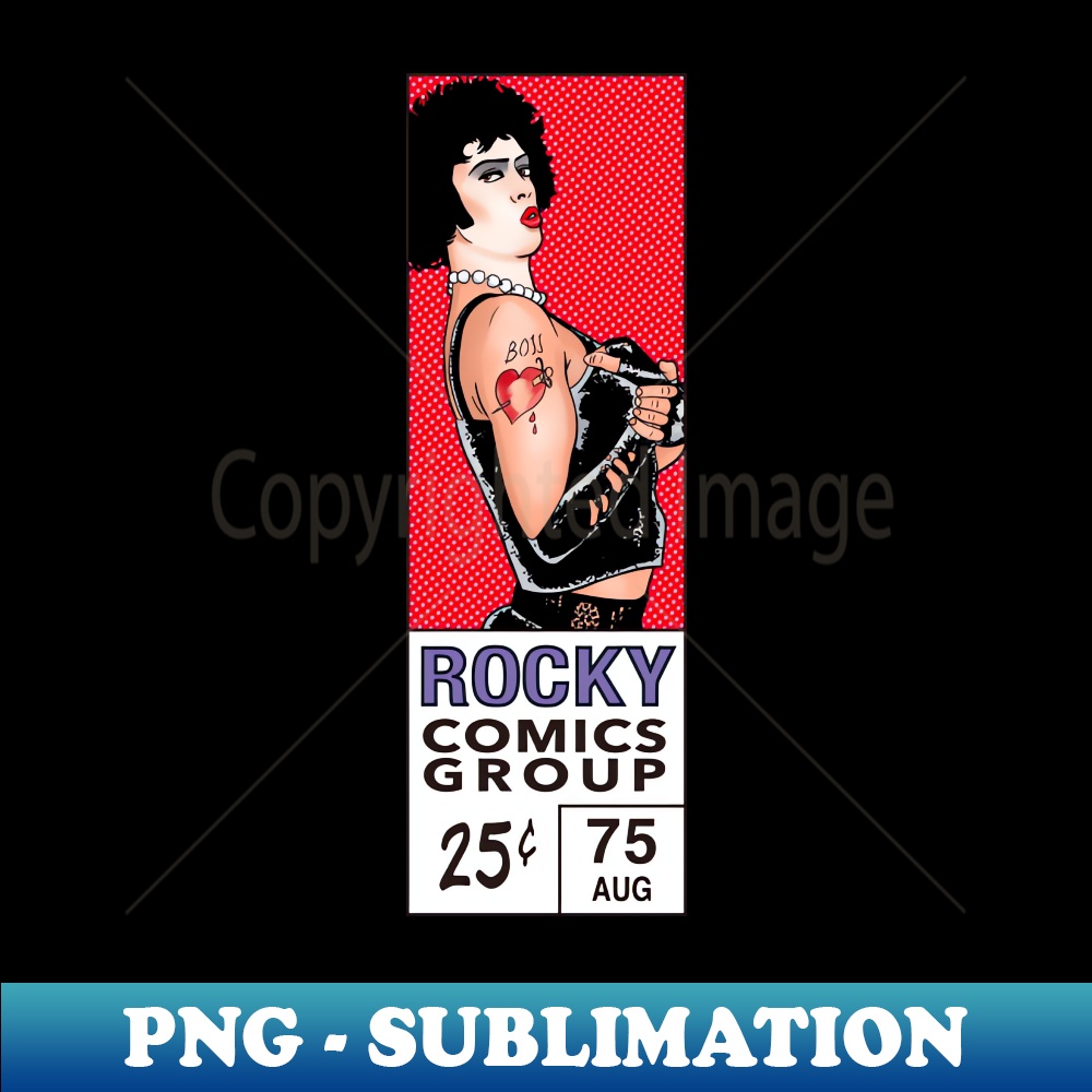 ROCKY COMIC BOOK CORNER BOX - Sublimation-Ready PNG File - B - Inspire ...