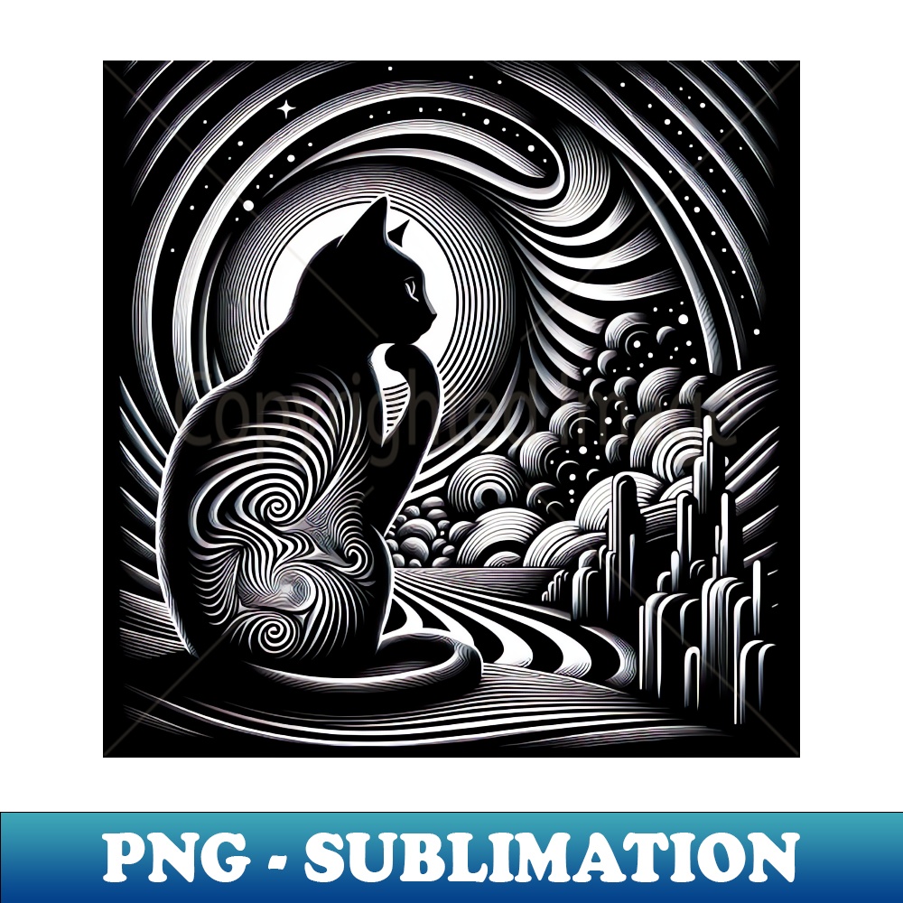 Contemplative Cat - PNG Sublimation Digital Download - Spice - Inspire ...