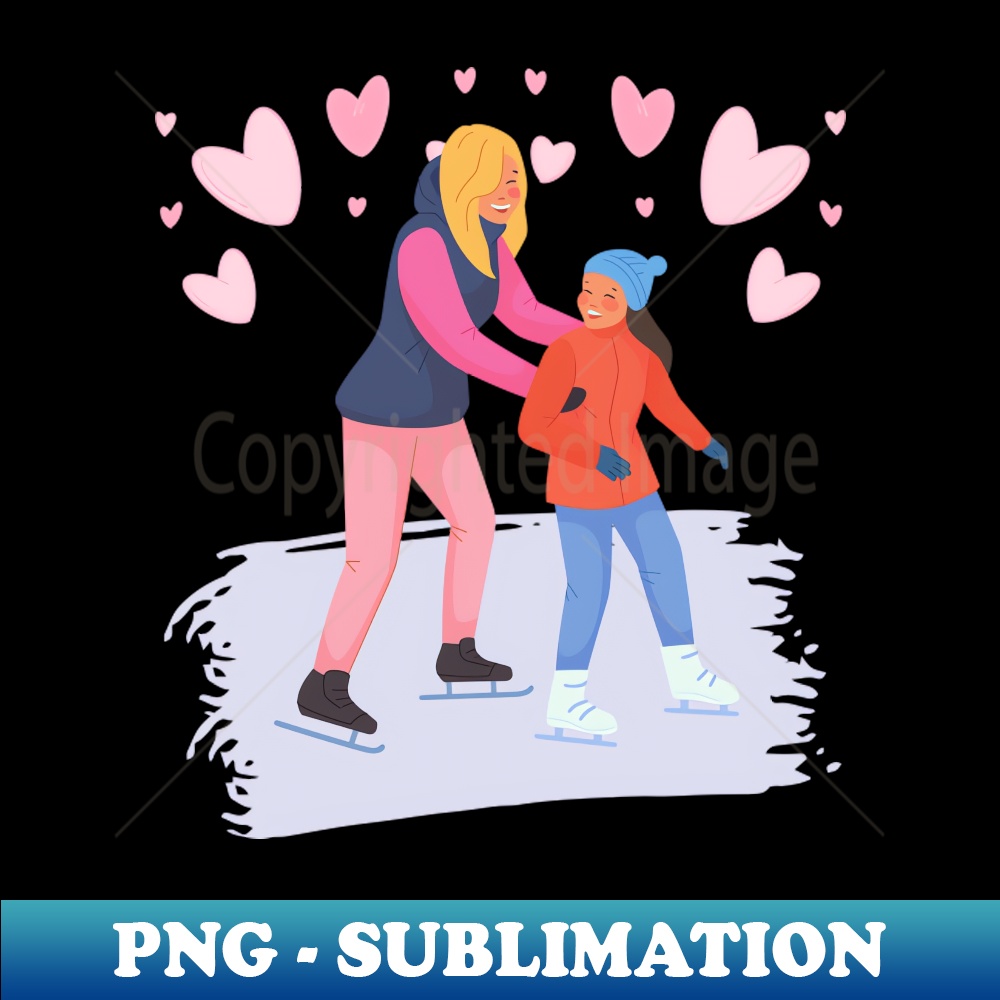 Mom and Daughter ice skating together - Professional Sublima | Inspire ...