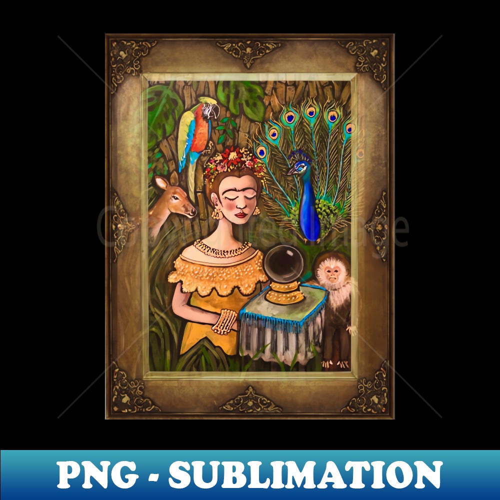 Frida Kahlo Crystal Ball - PNG Transparent Digital Download | Inspire ...