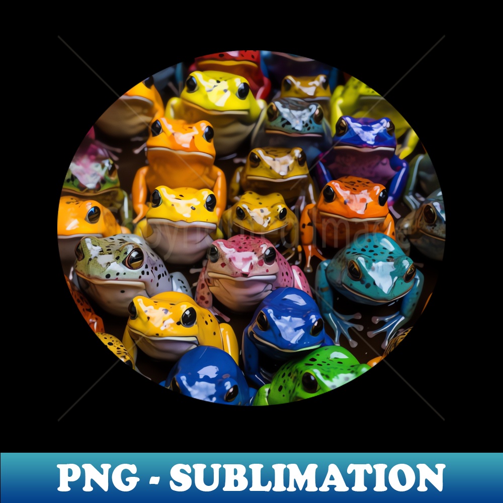 Colorful Frogs Tropical Animal Love Frogs - Creative Sublima | Inspire ...