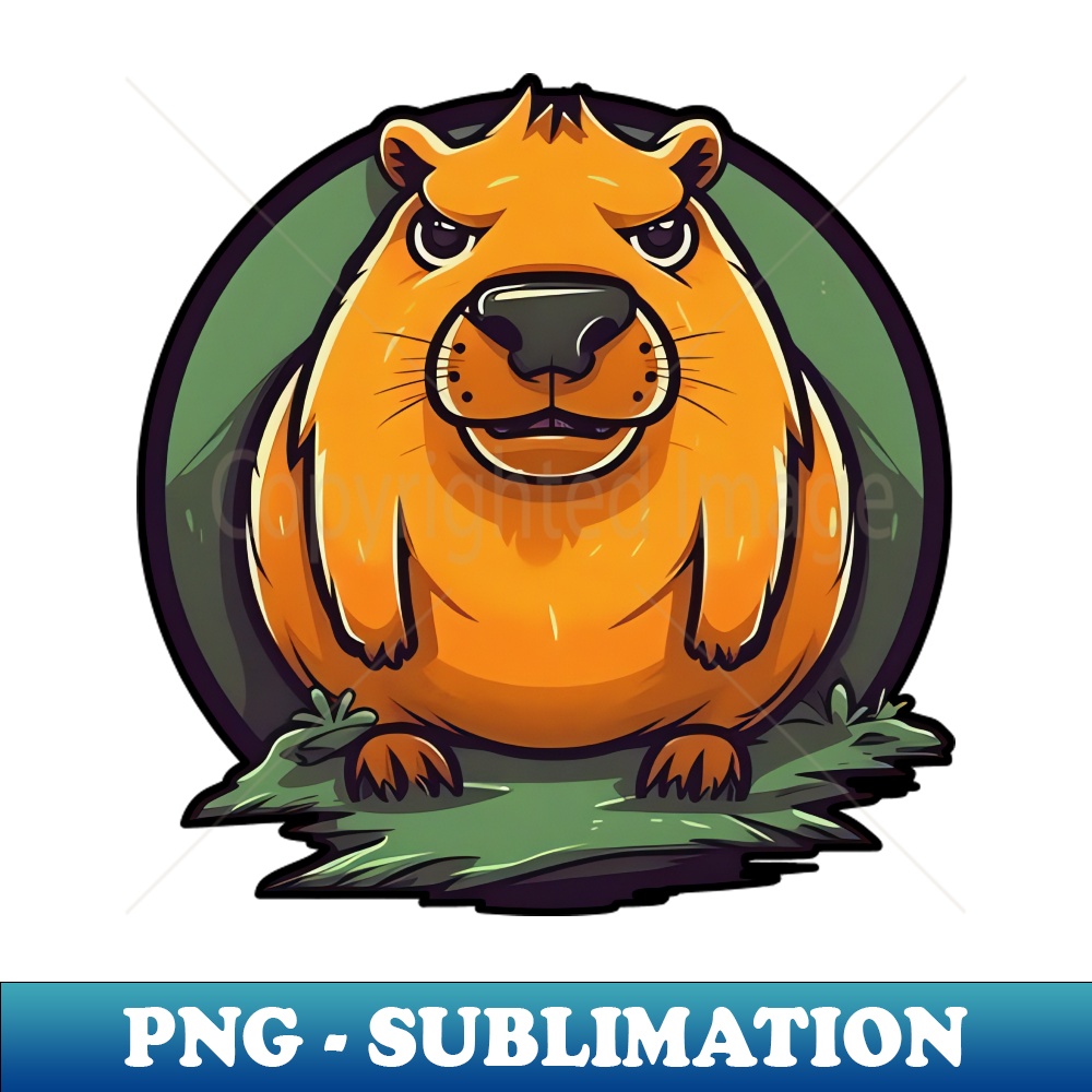 Angry capybara in green pond - Special Edition Sublimation P | Inspire ...