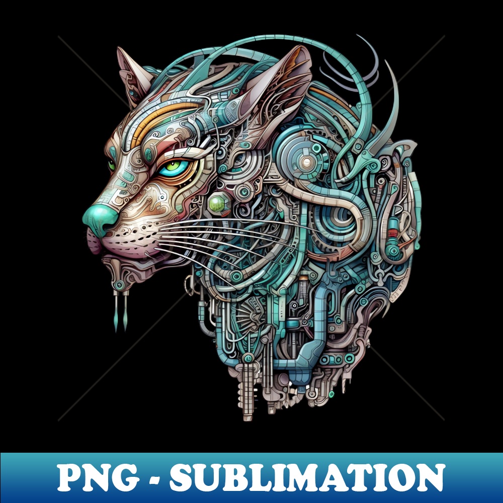 Mecha Tiger Robot Head - Instant PNG Sublimation Download - - Inspire ...