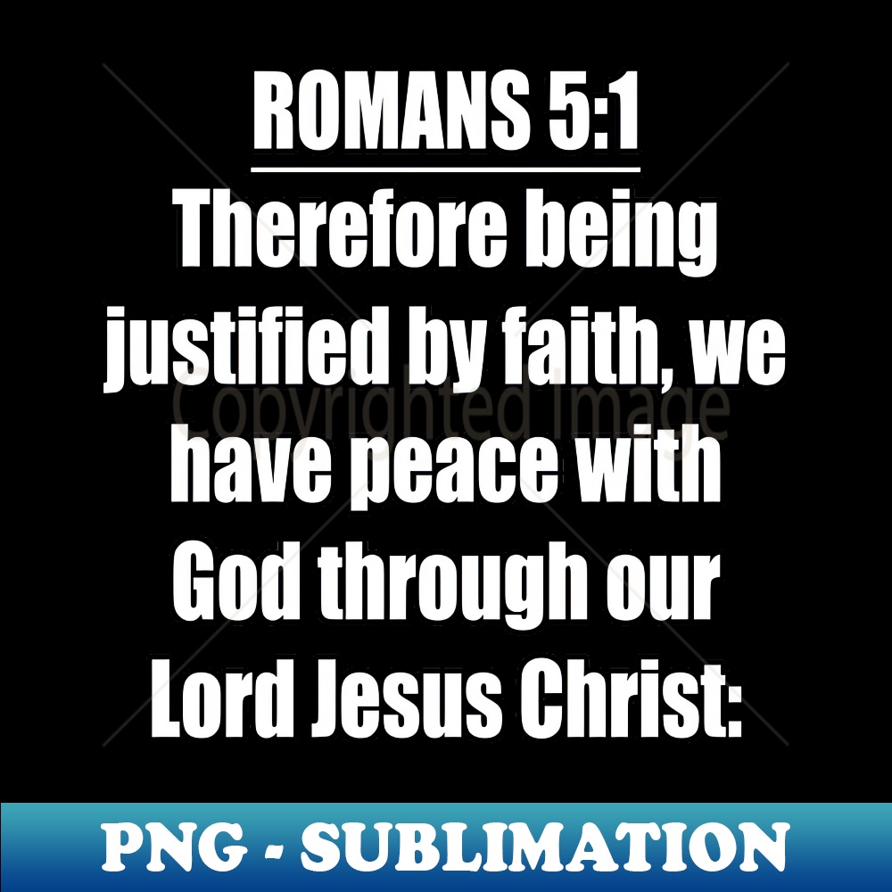 Romans 51 King James Version KJV Bible Verse Typography - Tr | Inspire ...