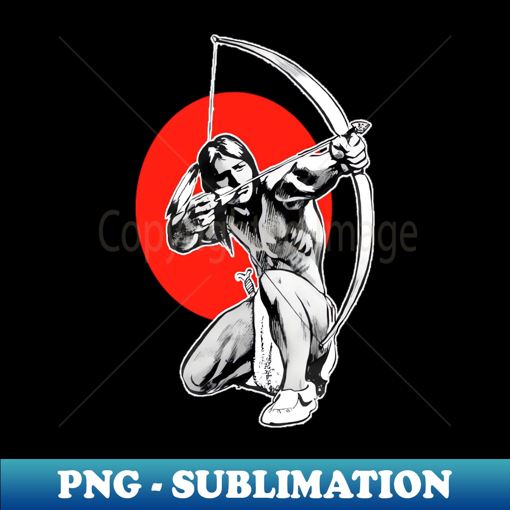 Native American Indian shooting arrows - PNG Transparent Sub - Inspire ...