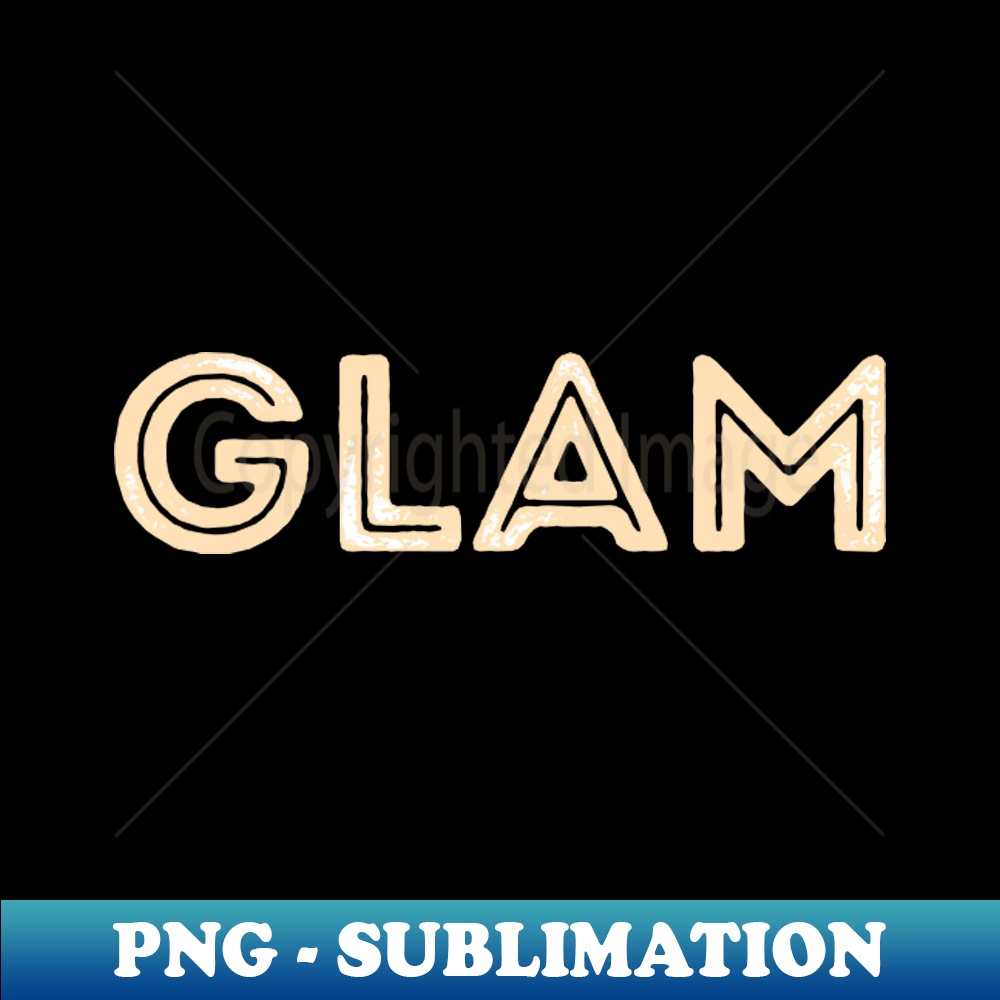 Rustic Capital Letters Word GLAM in Cream - Signature Sublim - Inspire ...