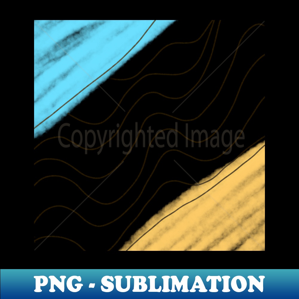 Blue green watercolor lines art design - Digital Sublimation | Inspire ...