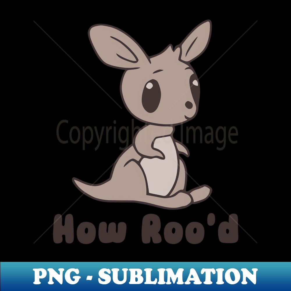 How Rood - Kawaii Cute Kangaroo - Exclusive PNG Sublimation | Inspire ...