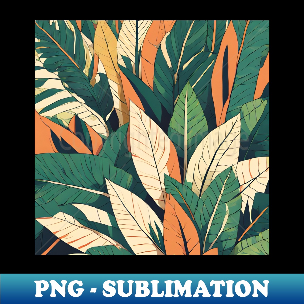 Tropical leaves forming a compact bush - PNG Transparent Sub - Inspire ...