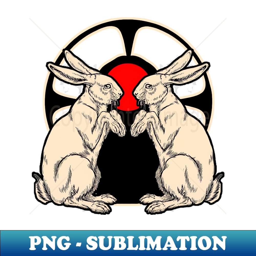 Cute Easter Bunny and Good Luck - Vintage Sublimation PNG Do | Inspire ...