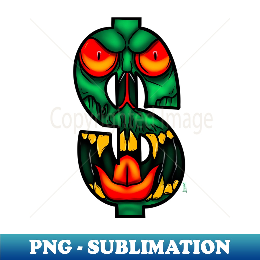 Skull money symbol - Unique Sublimation PNG Download - Perfe | Inspire ...