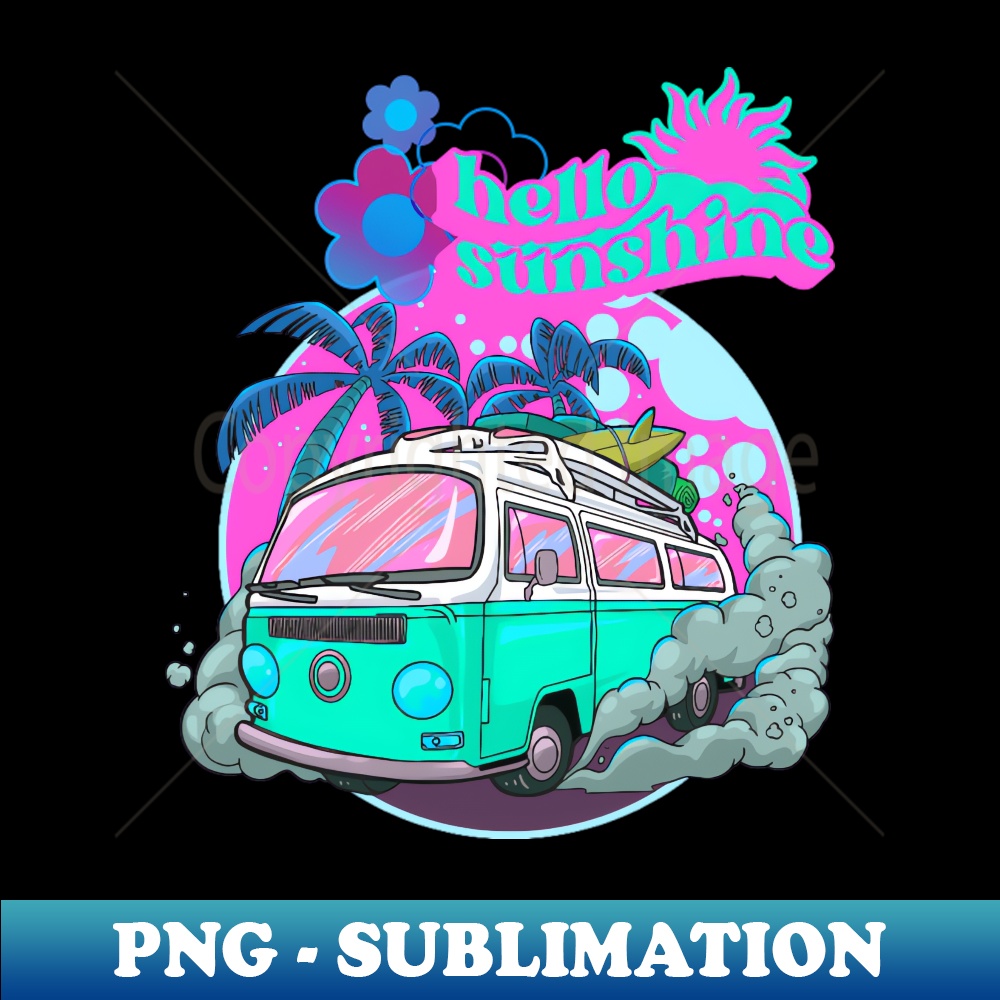 Hello Sunshine Vintage - PNG Transparent Digital Download Fi | Inspire ...