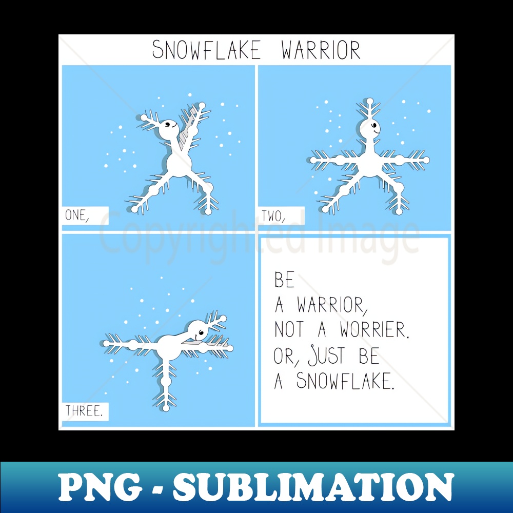 Snowflake warrior square comic - PNG Transparent Digital Dow | Inspire ...