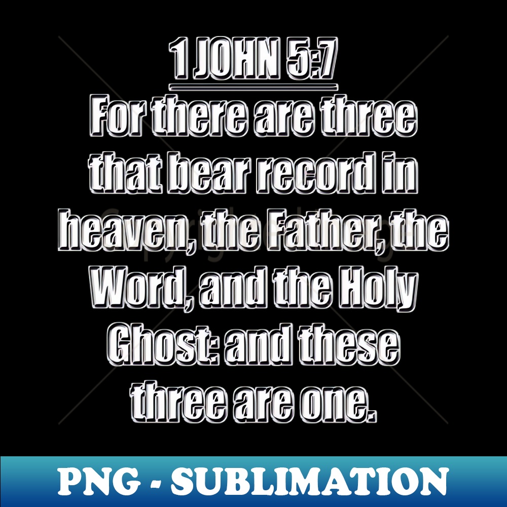 1 John 57 King James Version KJV Bible Verse - Instant PNG S - Inspire Uplift