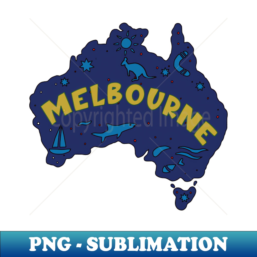 AUSTRALIA MAP AUSSIE MELBOURNE - Stylish Sublimation Digital | Inspire ...