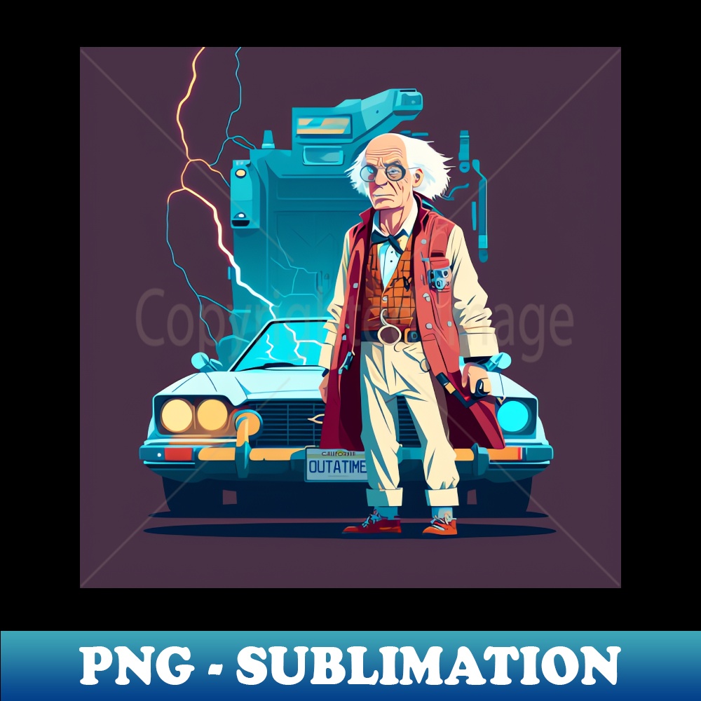 Back to the future Doc Brown - Professional Sublimation Digi | Inspire ...