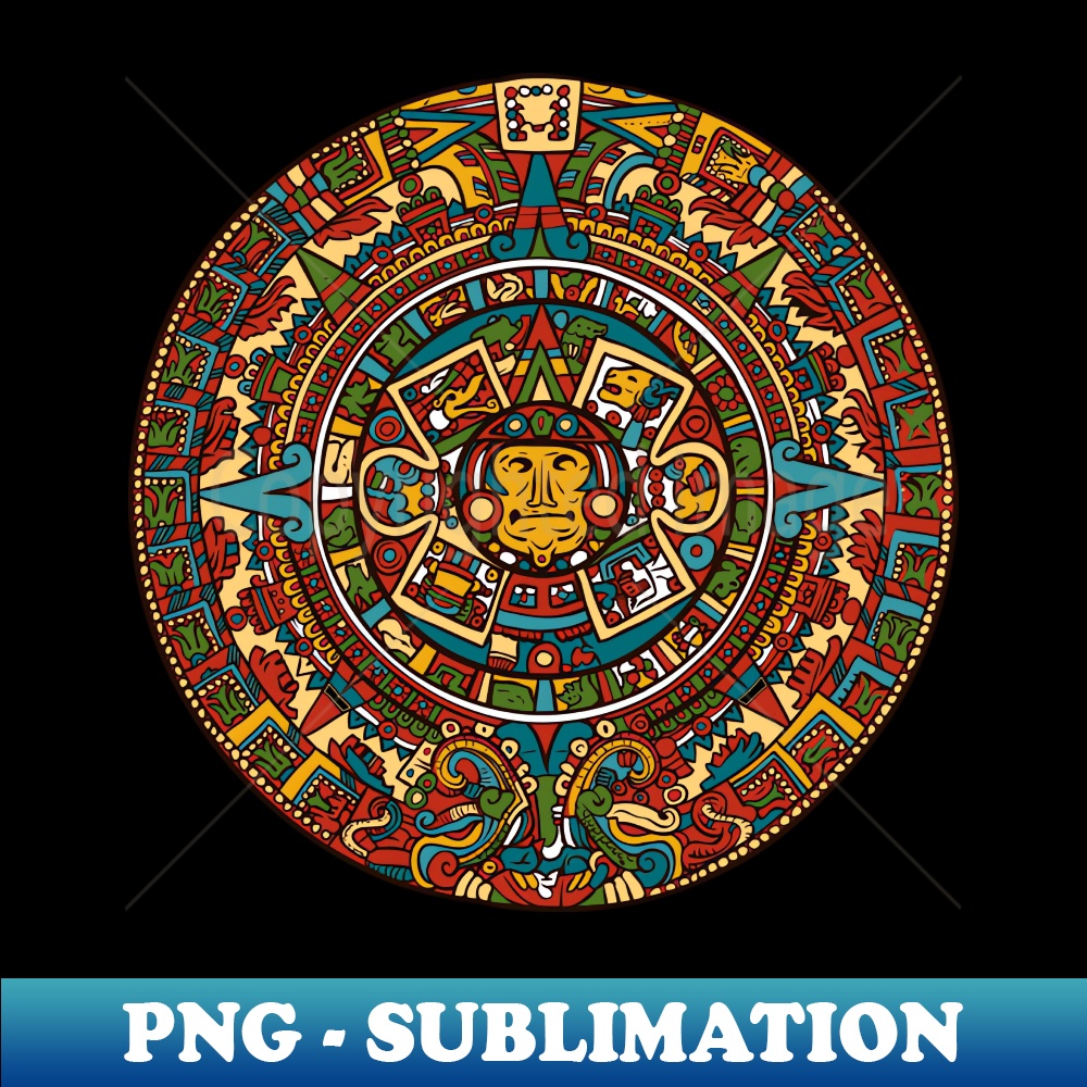 Aztec Calendar - Vintage Sublimation PNG Download - Add a Fe | Inspire ...