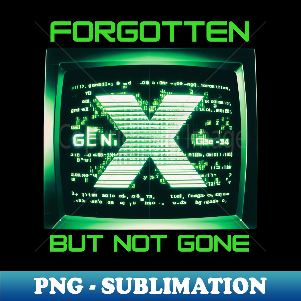 Gen - X Forgotten but not gone - Creative Sublimation PNG Do | Inspire ...