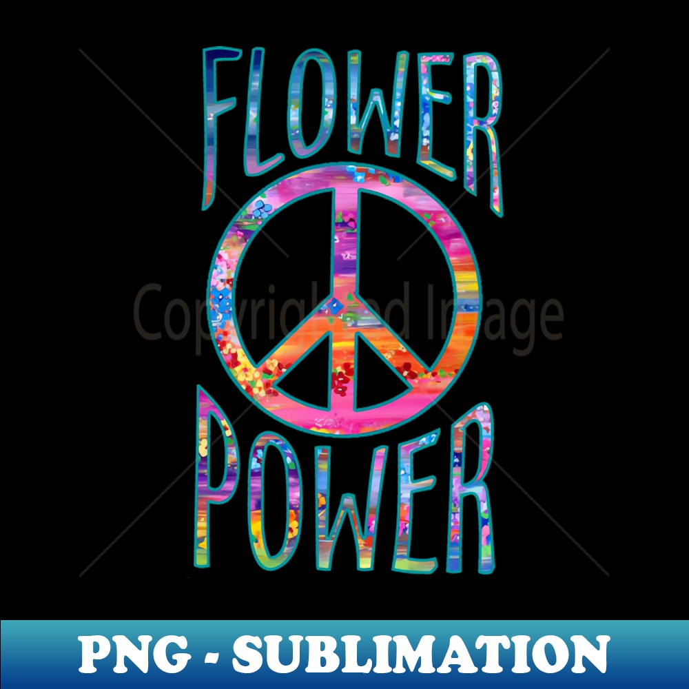 Flower Power Peace Sign - Exclusive Sublimation Digital File | Inspire ...