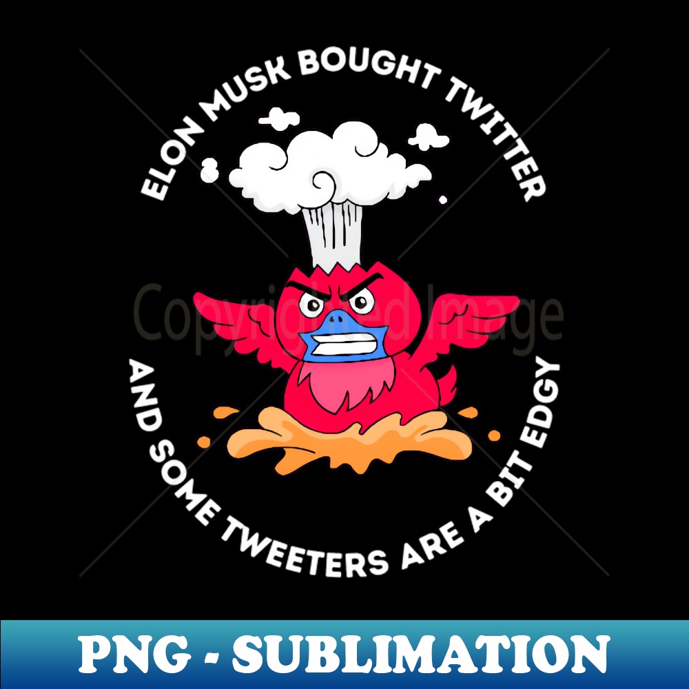 Elon Musk Angry Twitter Bird - High-Resolution PNG Sublimati | Inspire ...