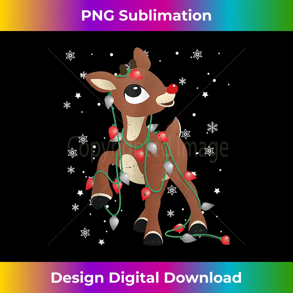 Rudolph Red Nose Kids Reindeer Costume Santa Christmas Long - Inspire ...