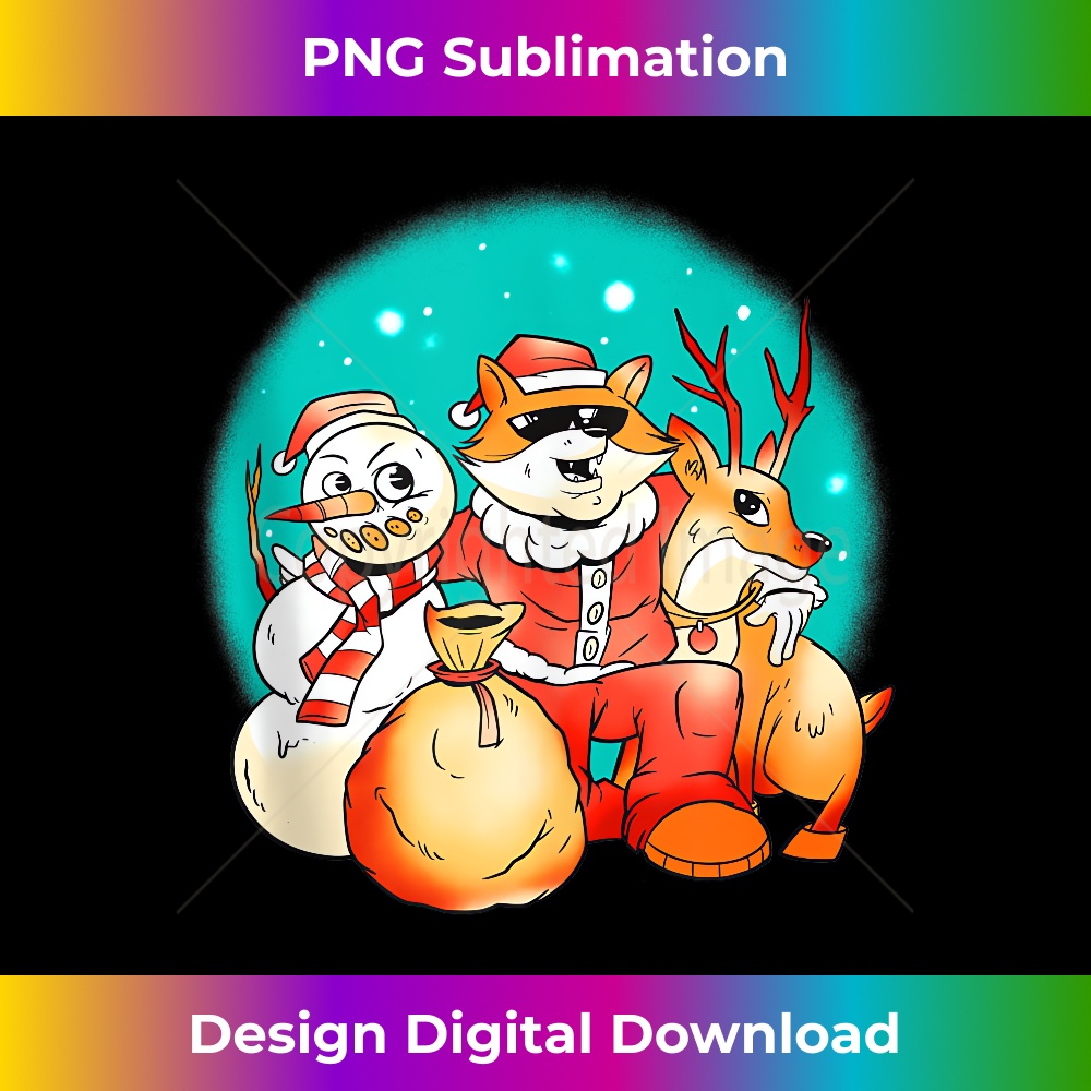 Santa Claus Fox Snowman Reindeer Tank - Contemporary PNG Sub - Inspire ...