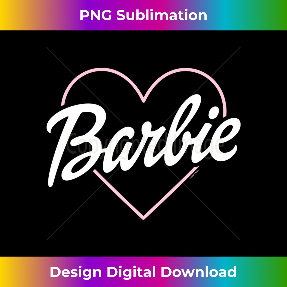 Barbie - Logo Heart Long Sl - Deluxe PNG Sublimation Downloa - Inspire ...