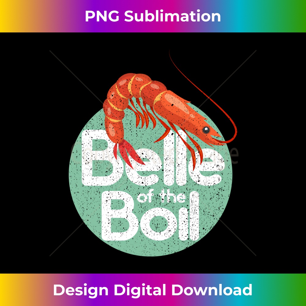 Shrimp Belle of The Boil Funny Womens Retro Seafood Long Sl | Inspire ...