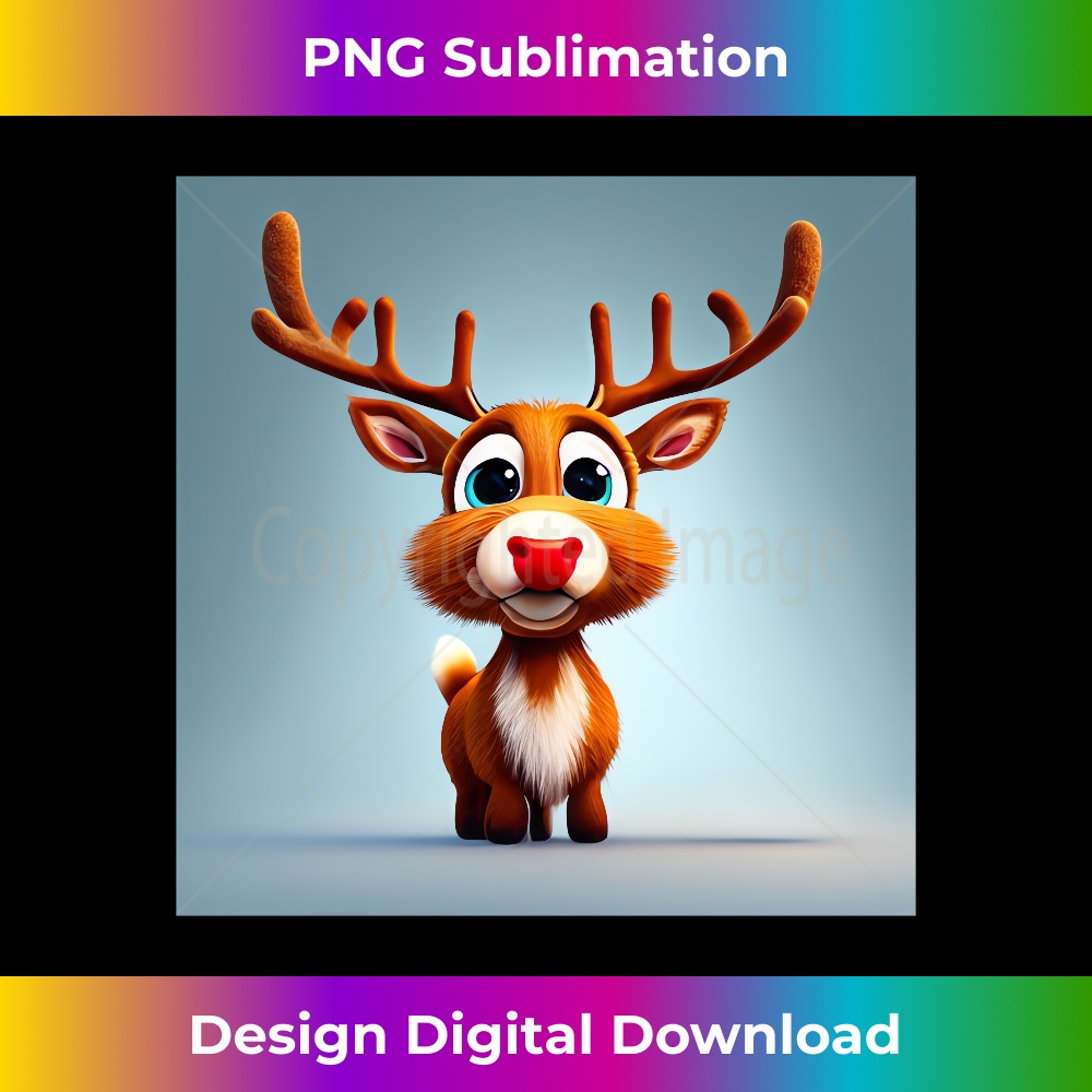 cute x-mas rudolph the red nosed reindeer merry christmas Lo | Inspire ...