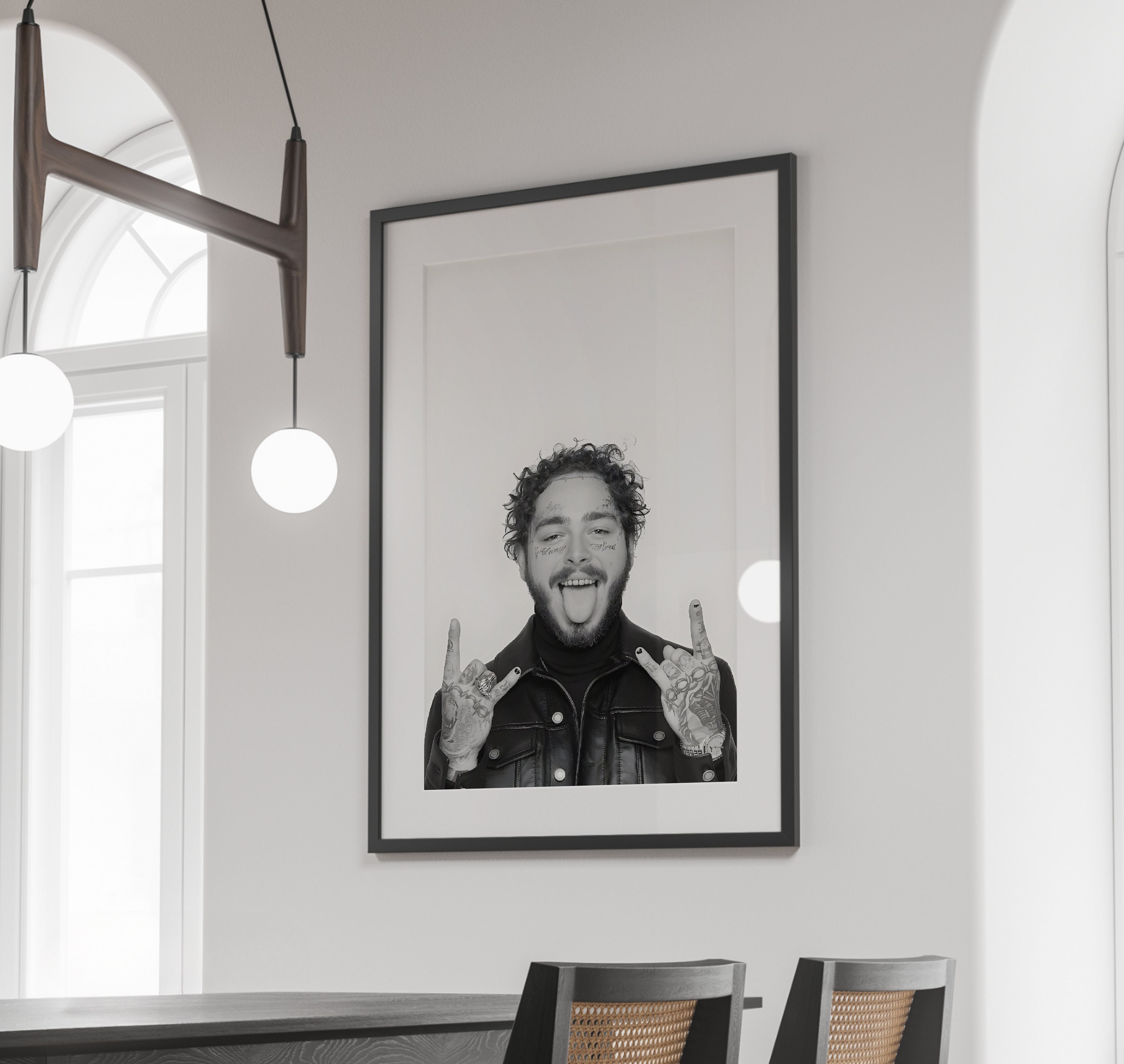 Post Malone Poster, Post Malone Print, Fashion Photo, Post M | Inspire ...