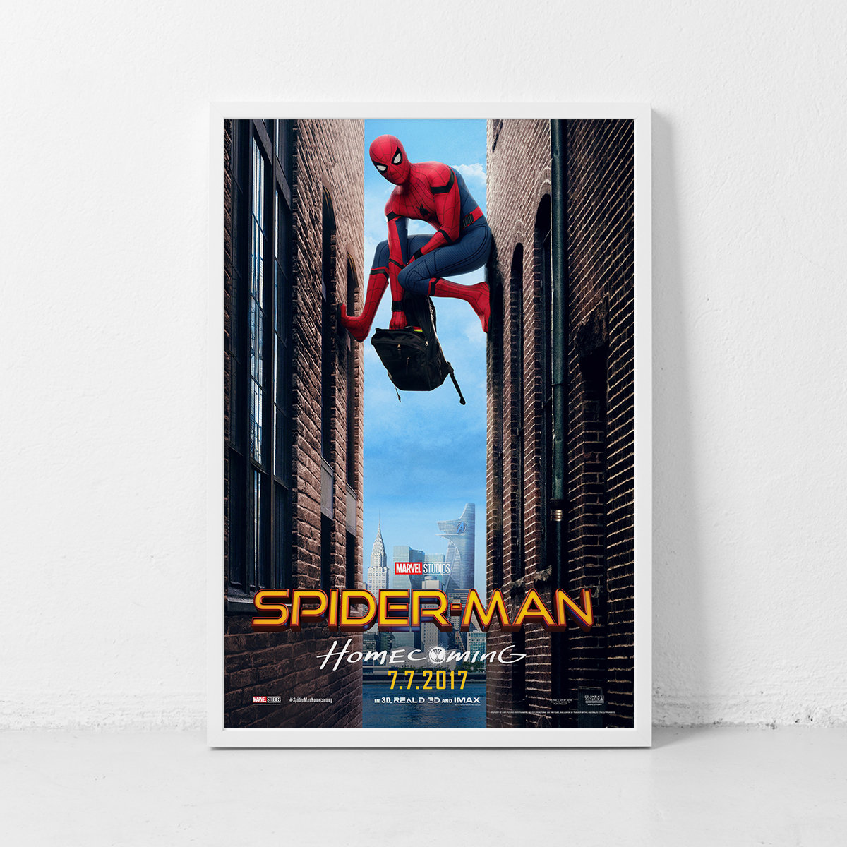 Spider-Man Homecoming Poster, Large Spider-Man Wall Art for - Inspire ...