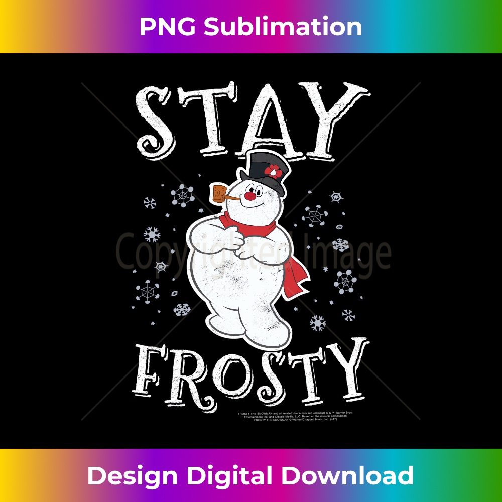 Frosty the Snowman Stay Frosty Long Sl - Minimalist Sublimat | Inspire ...