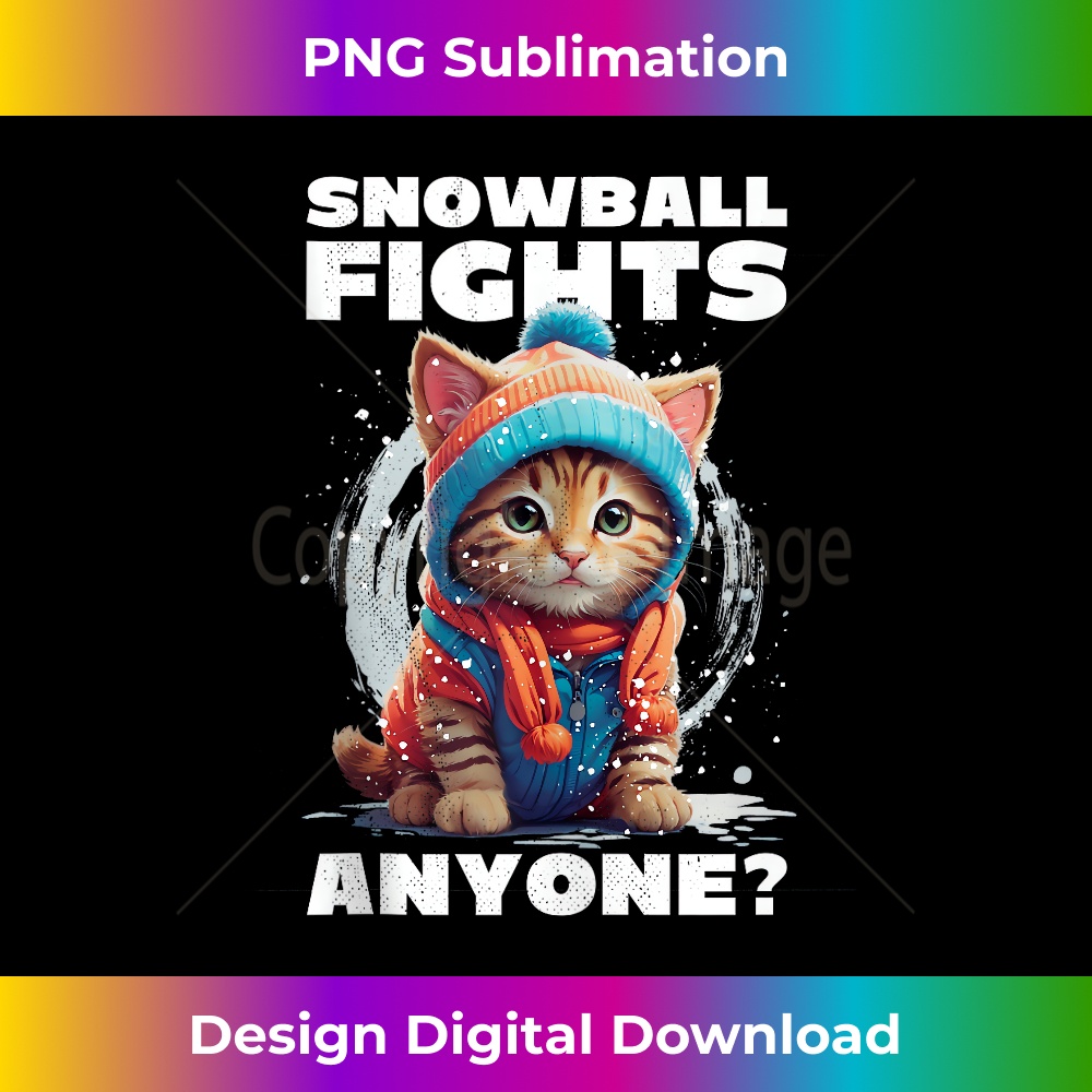 Cute winter cat. Snowball fights anyone Tank - Artisanal Sub - Inspire ...