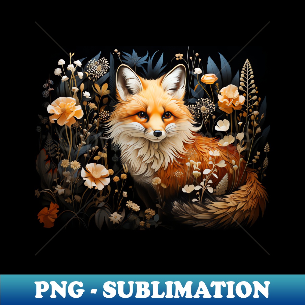 Cottagecore Aesthetic Fox - Exclusive PNG Sublimation Downlo | Inspire ...