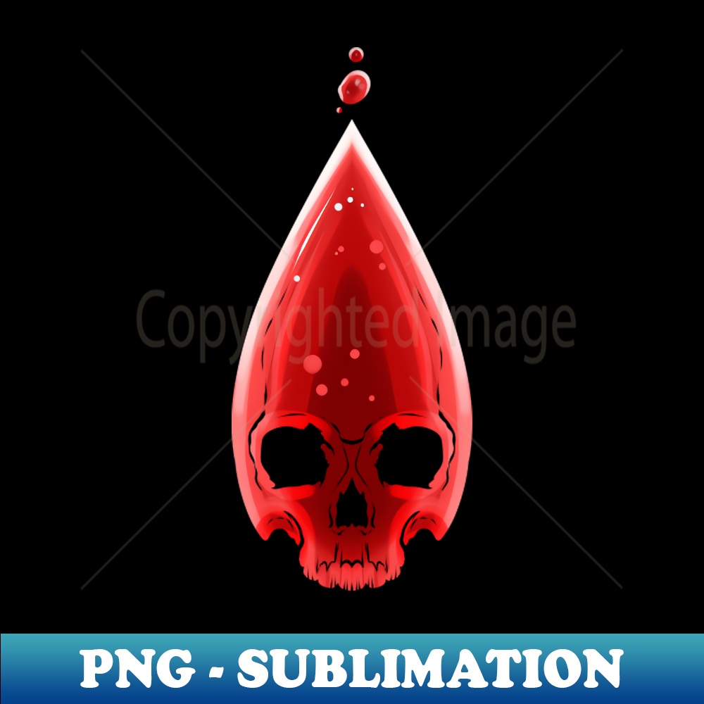 Evil Blood Drop Forming A Skull On Halloween - Stylish Subli | Inspire ...
